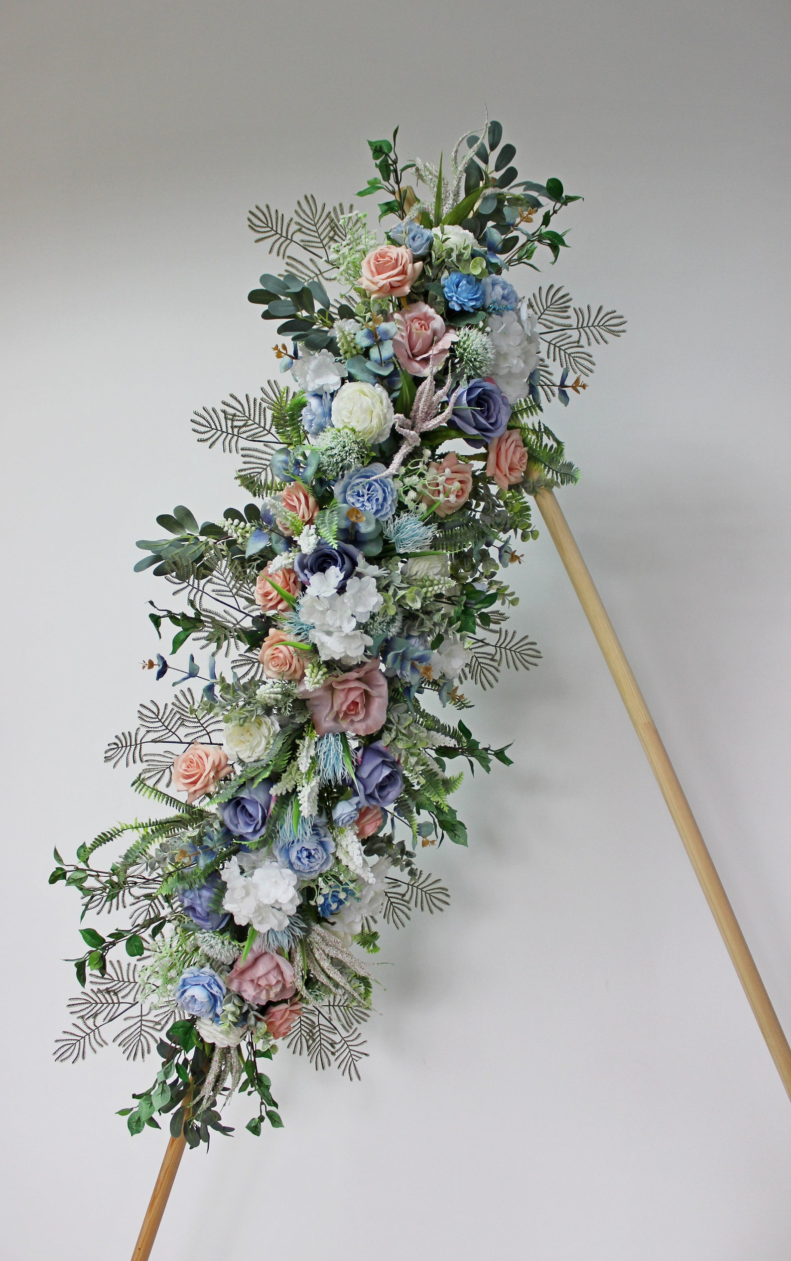 Sky Blue Pink Arch Flowers Wedding Flower Arch Wedding Arch - Etsy