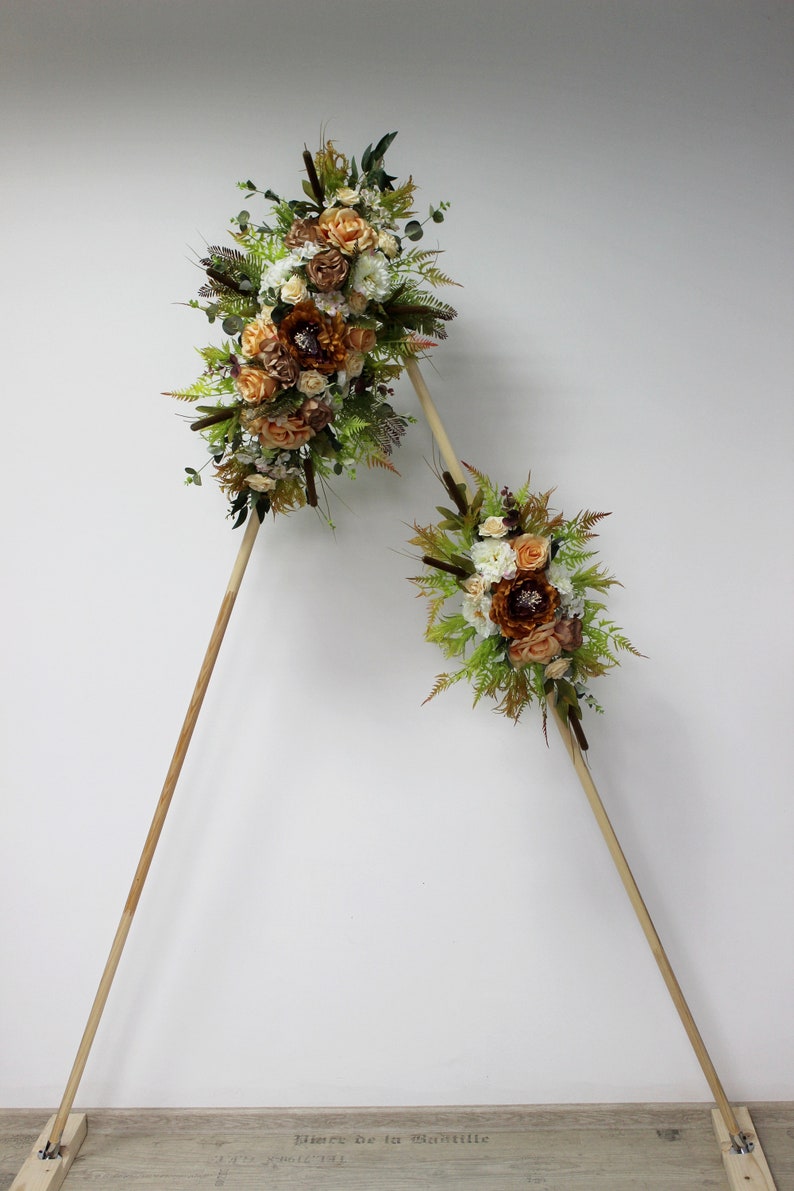 Rust Desert Arch Flowers Fall Wedding Arbor Decor Wedding - Etsy