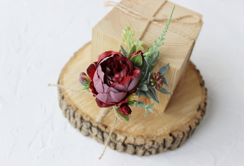 Peony Wedding Boutonniere for Men Wedding Buttonhole Groom - Etsy