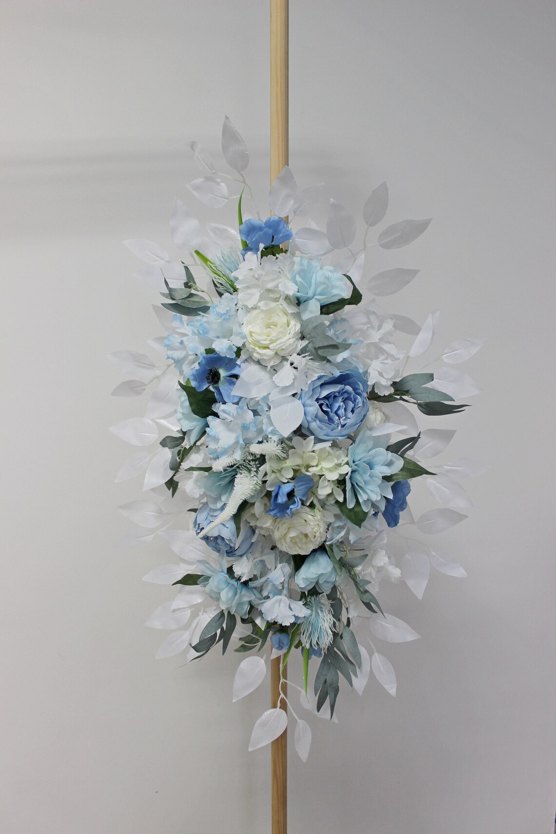 Sky Blue White Arch Flowers Boho Flower Arch Light Blue Arch - Etsy