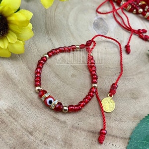 Mexican Evil Eye Woven Bracelet , All Ages Adjustable Bracelet,handmade ...