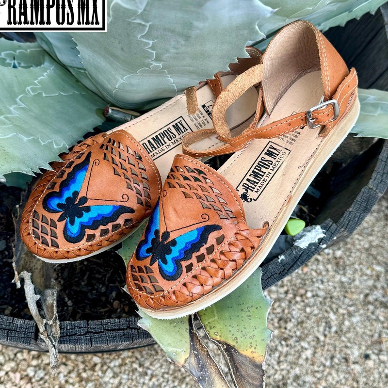 Leather Chanclas Shoes - Etsy