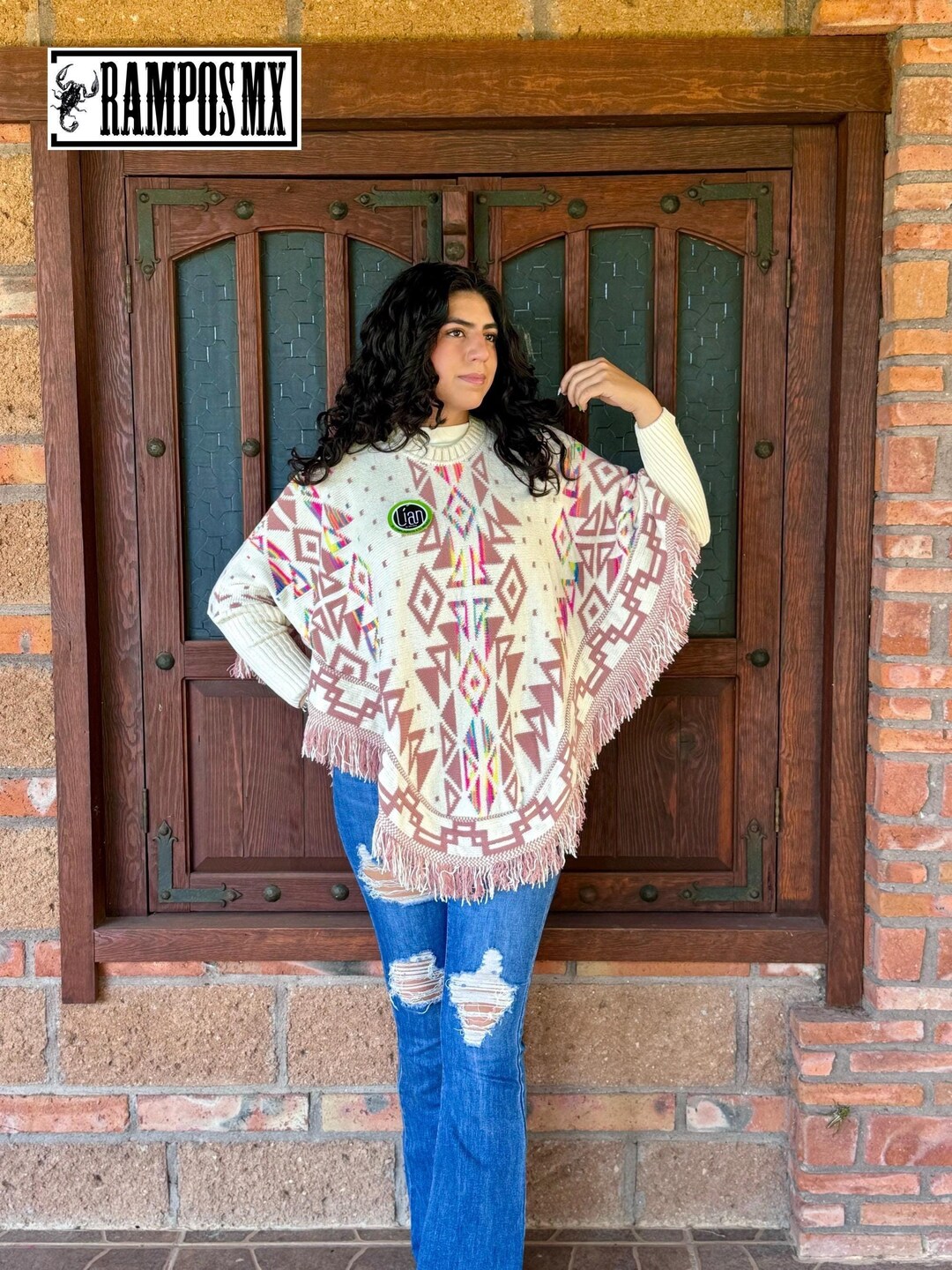 Mexican Poncho With Sleeves ,mexican Mañanita,mexican Shawl, Poncho ...
