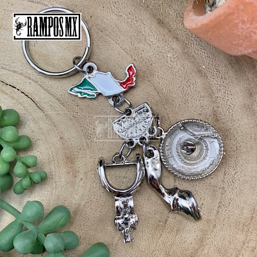 Mexican Western Charro Cowboy Rodeo Horse Leg Steel Metal Key Chain ...