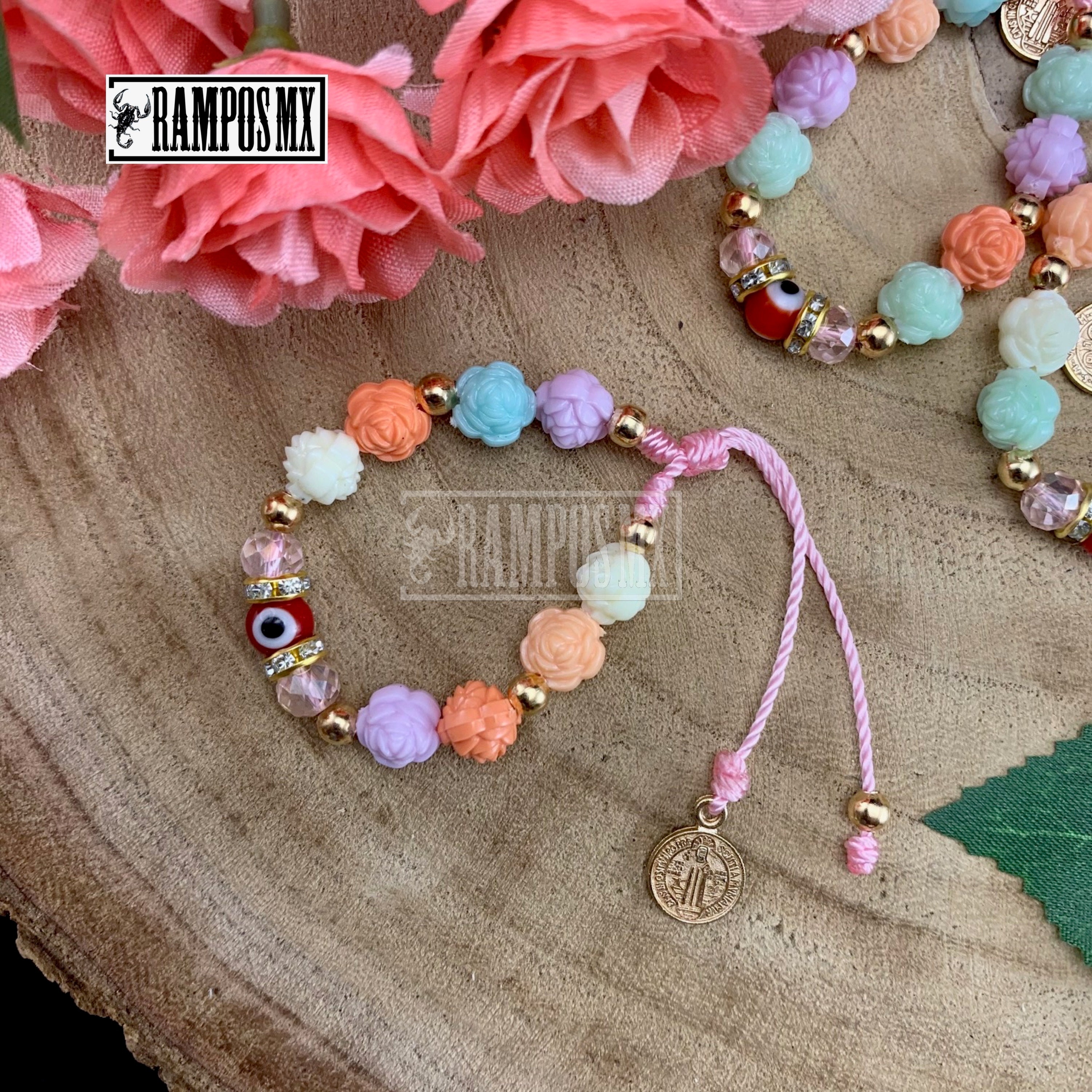 Mexican Evil Eye Kids Bracelet ,adjustable Bracelet , Handmade Red Eye ...