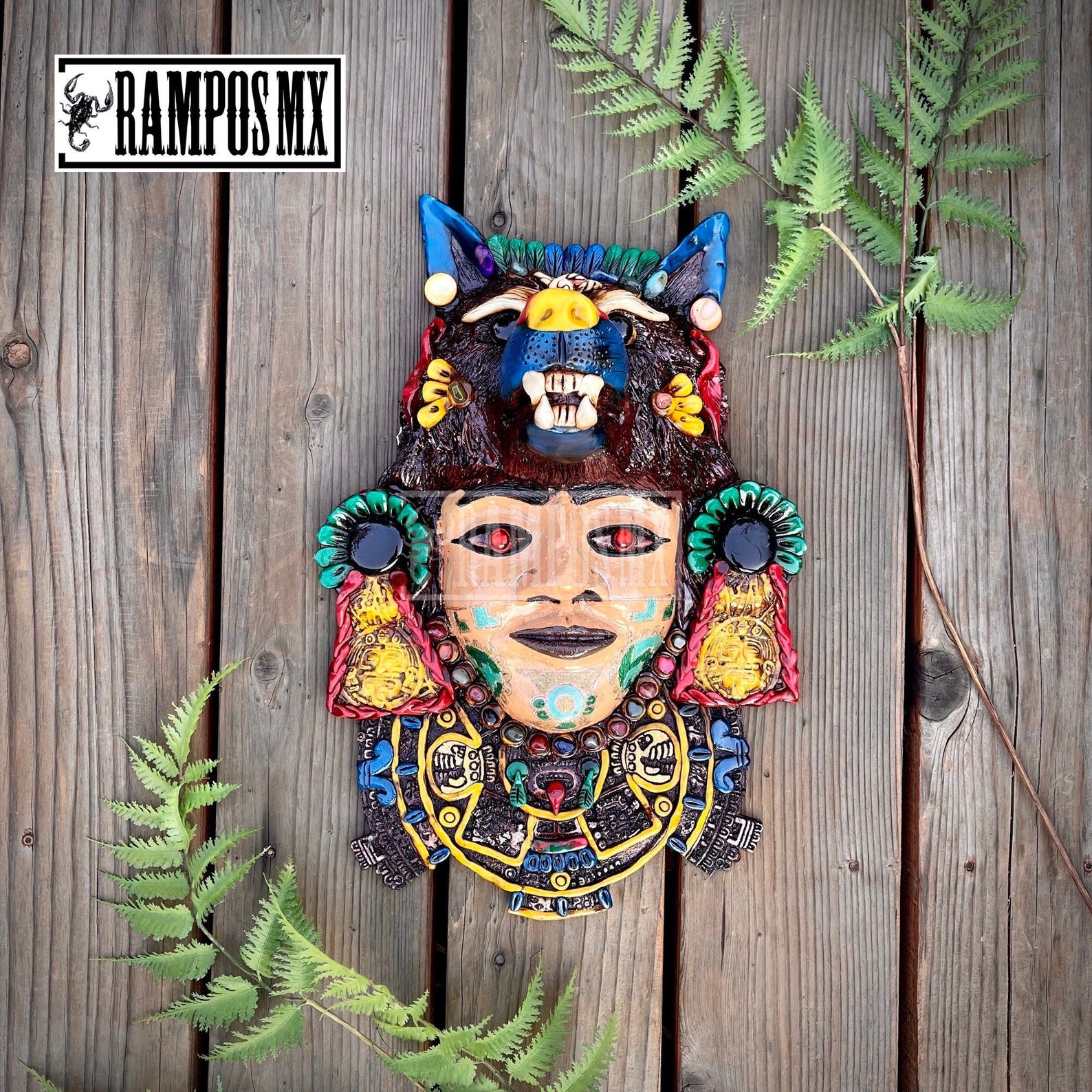 Beautiful Aztec Indian Figure Wall Statue Handmade - Etsy