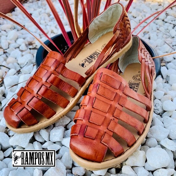 Womens Mexican Handmade Leather Huaraches Sandals Sandalias | Etsy