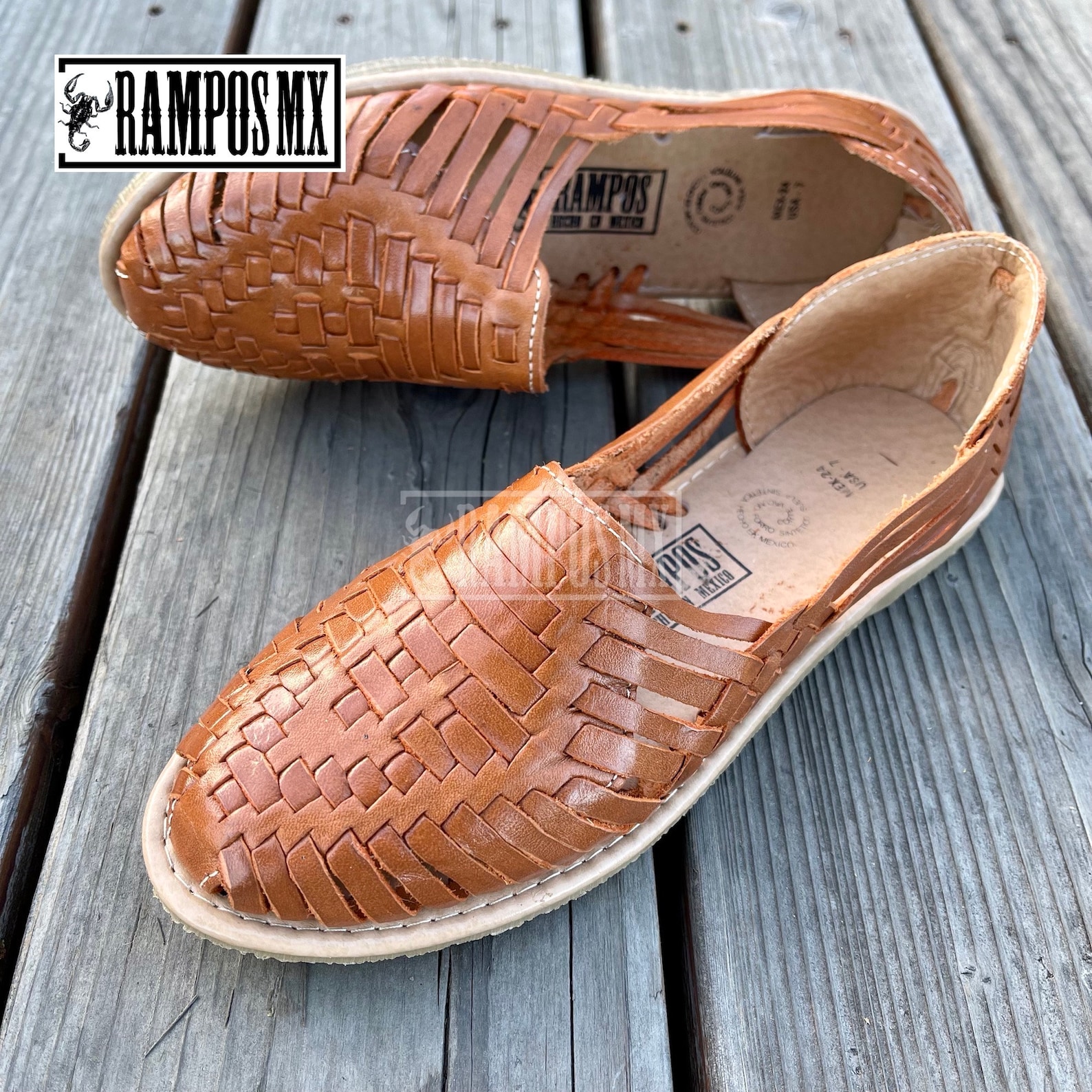 Womens Mexican Handmade Leather Huaraches Sandals Sandalias Piel Mujer ...