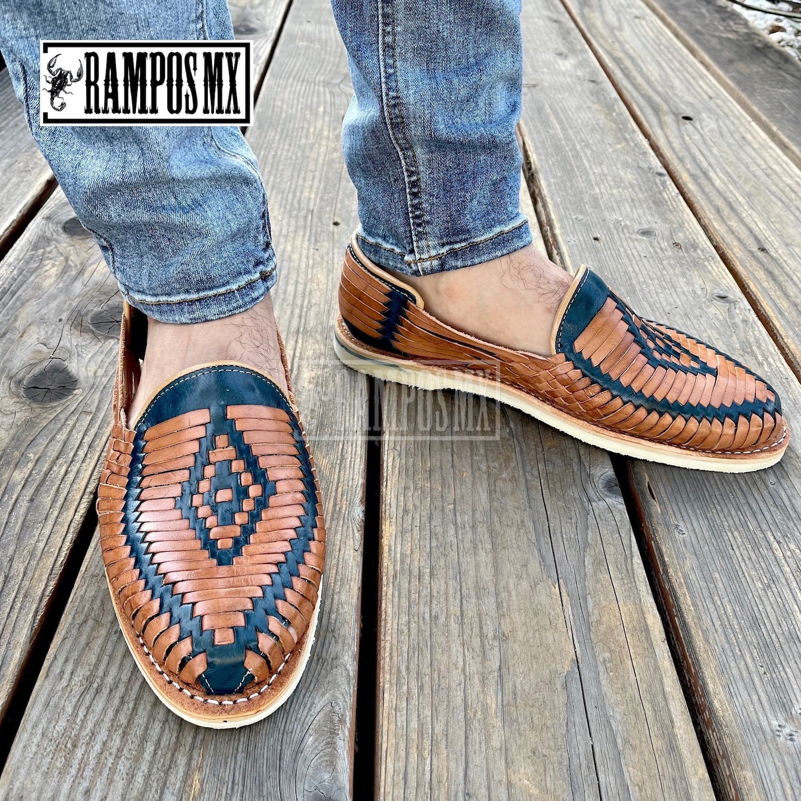 Mens Mexican Handmade Leather Sandals Men Mexican Huaraches - Etsy