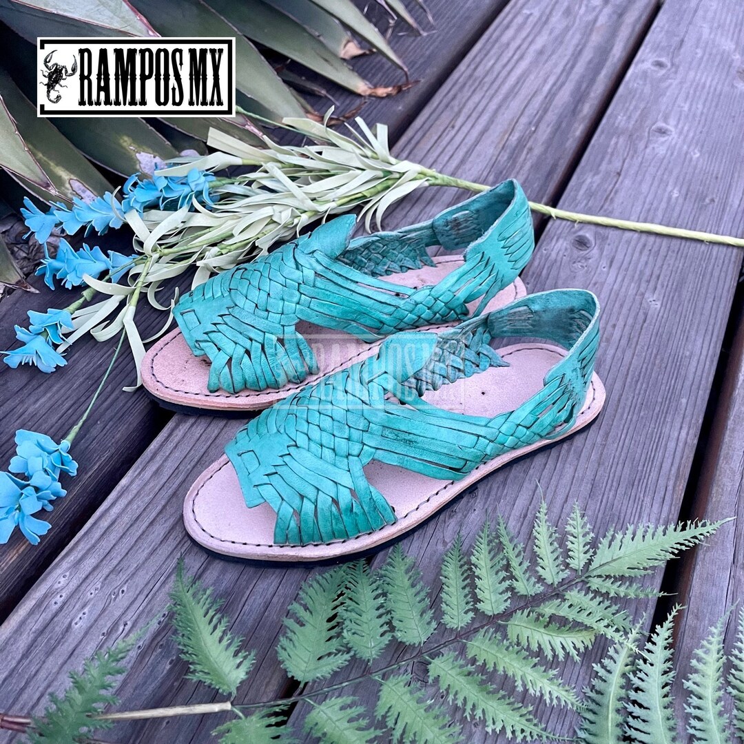 Womens Mexican Handmade Leather Pachucos Sandals, Mexican Huaraches ...