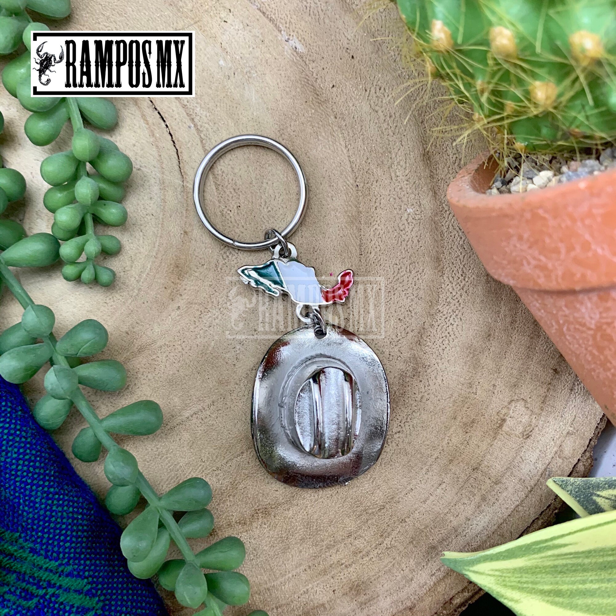 Mexican Western Cowgirl Cowboy Hat Steel Metal Key Chain | Etsy