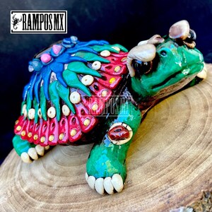 Beautiful Aztec Turtle Figure Statue Handmade Clay,handcraft Mayan ...