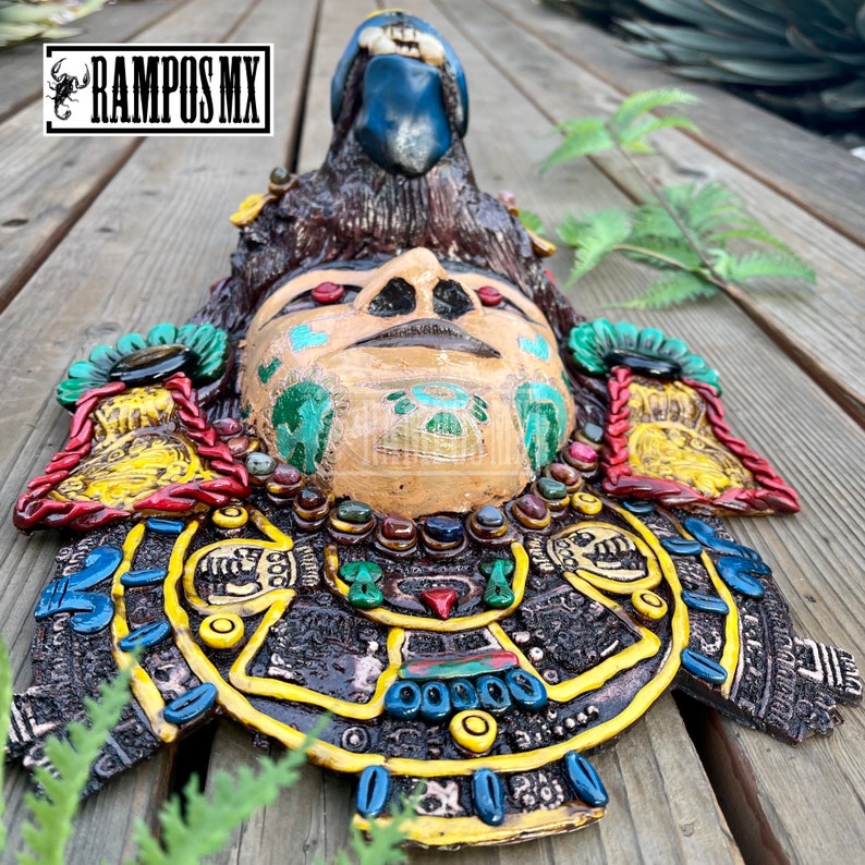 Beautiful Aztec Indian Figure Wall Statue Handmade | Etsy