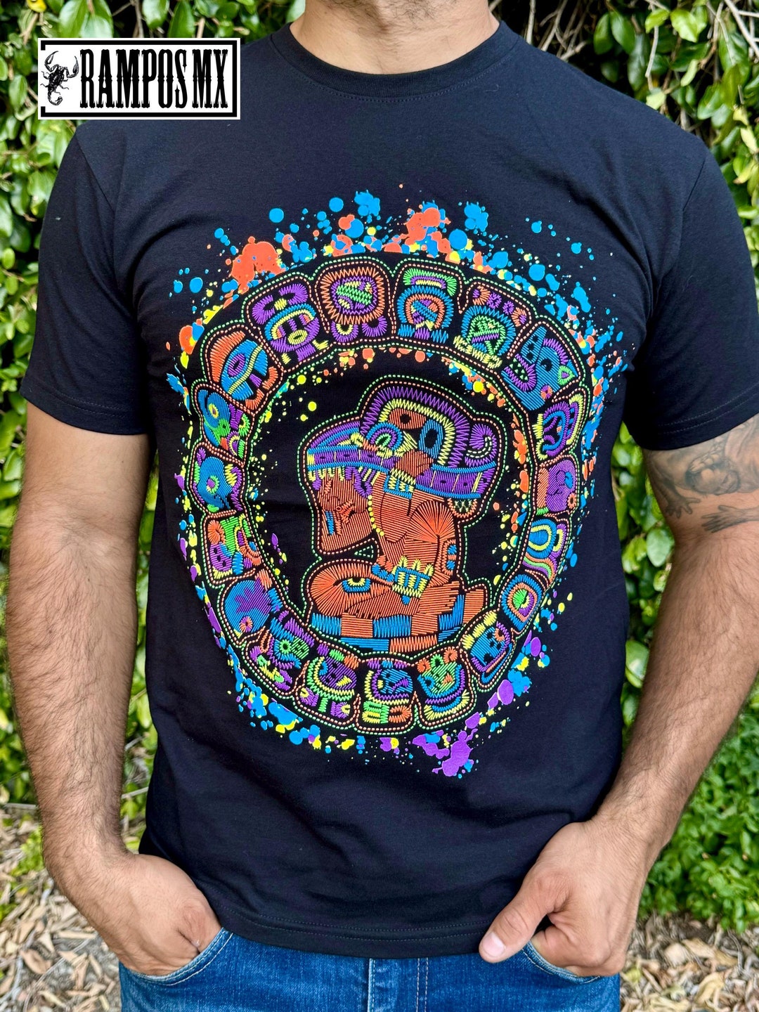 Mexican T-shirts ,handmade Serigraphy Mexican Tshirt Artisanal Designs ...