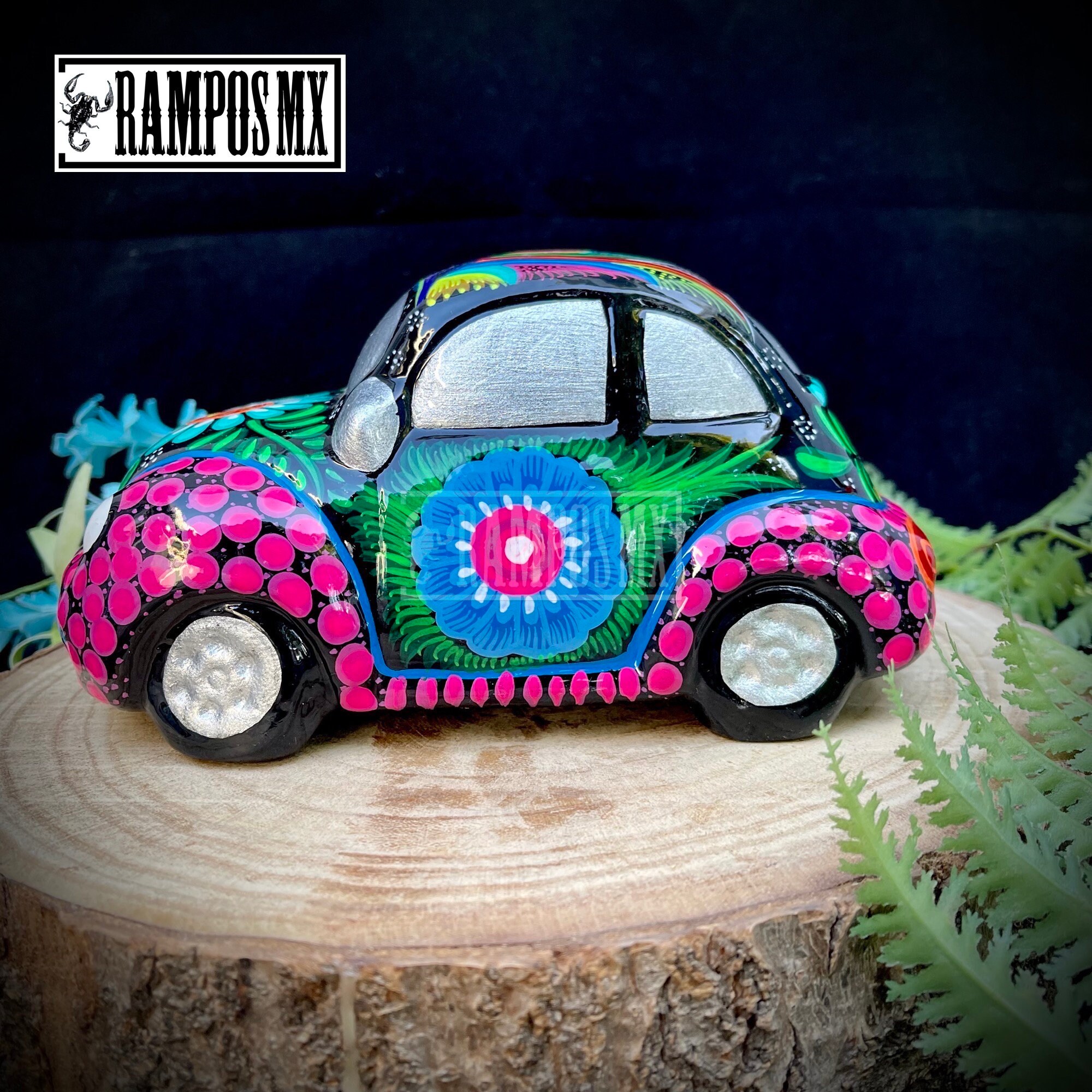 Beautiful Mexican Piggy Bank hand-painted Ceramic Piggy Coin - Etsy