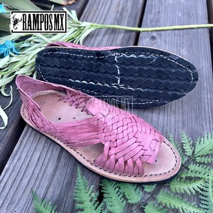 Womens Mexican Handmade Leather Pachucos Sandals, Mexican Huaraches ...