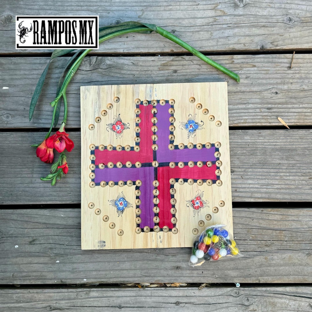 Wahoo Wood Board Game ,mexican Folding Wood Table Game, Fiesta Mexican ...