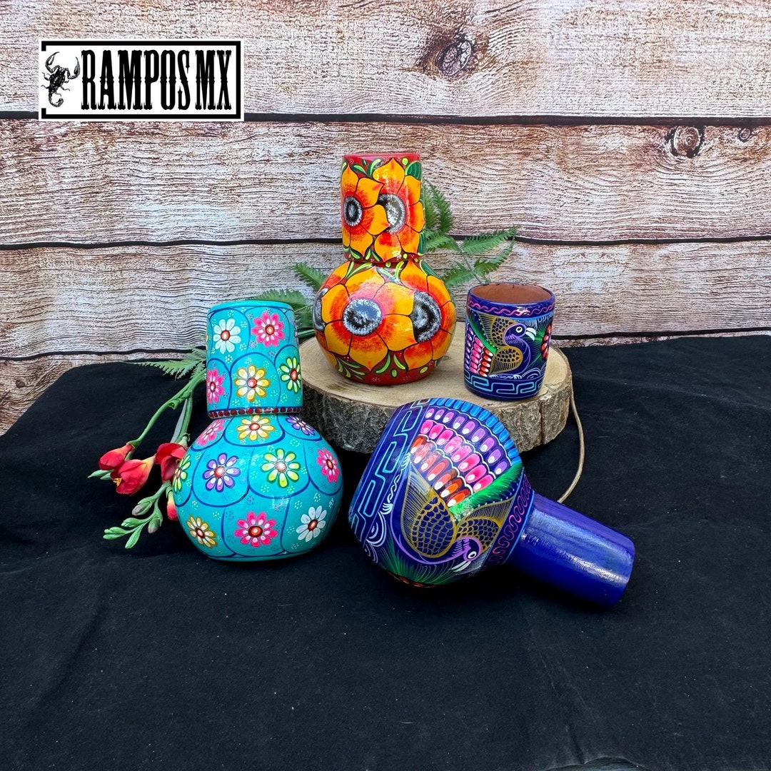 Large Mexican Water Jug Container , Handpaint Water Jug Jar ,mexican ...