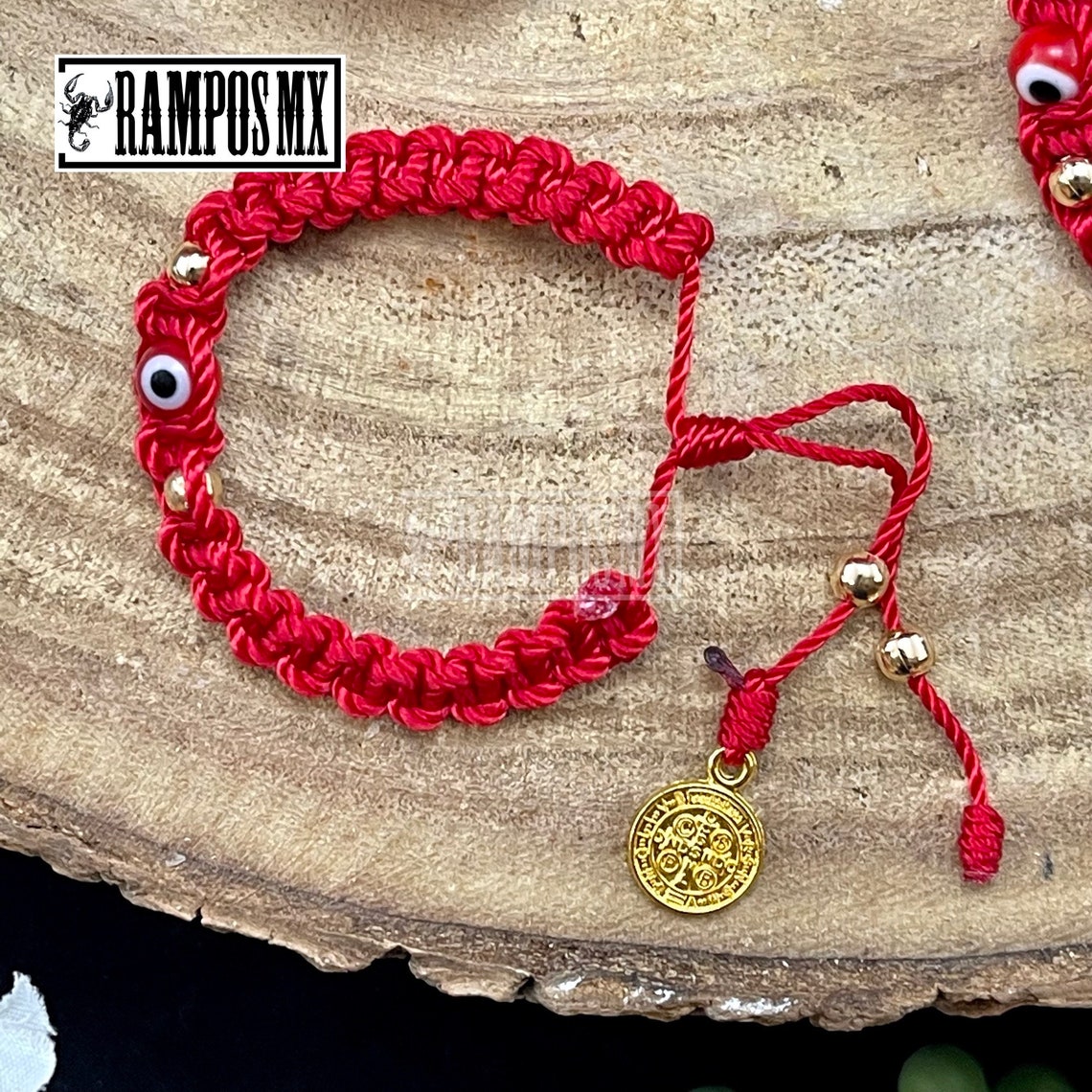 Mexican Evil Eye Kids Woven Bracelet,adjustable Bracelet , Handmade Red ...