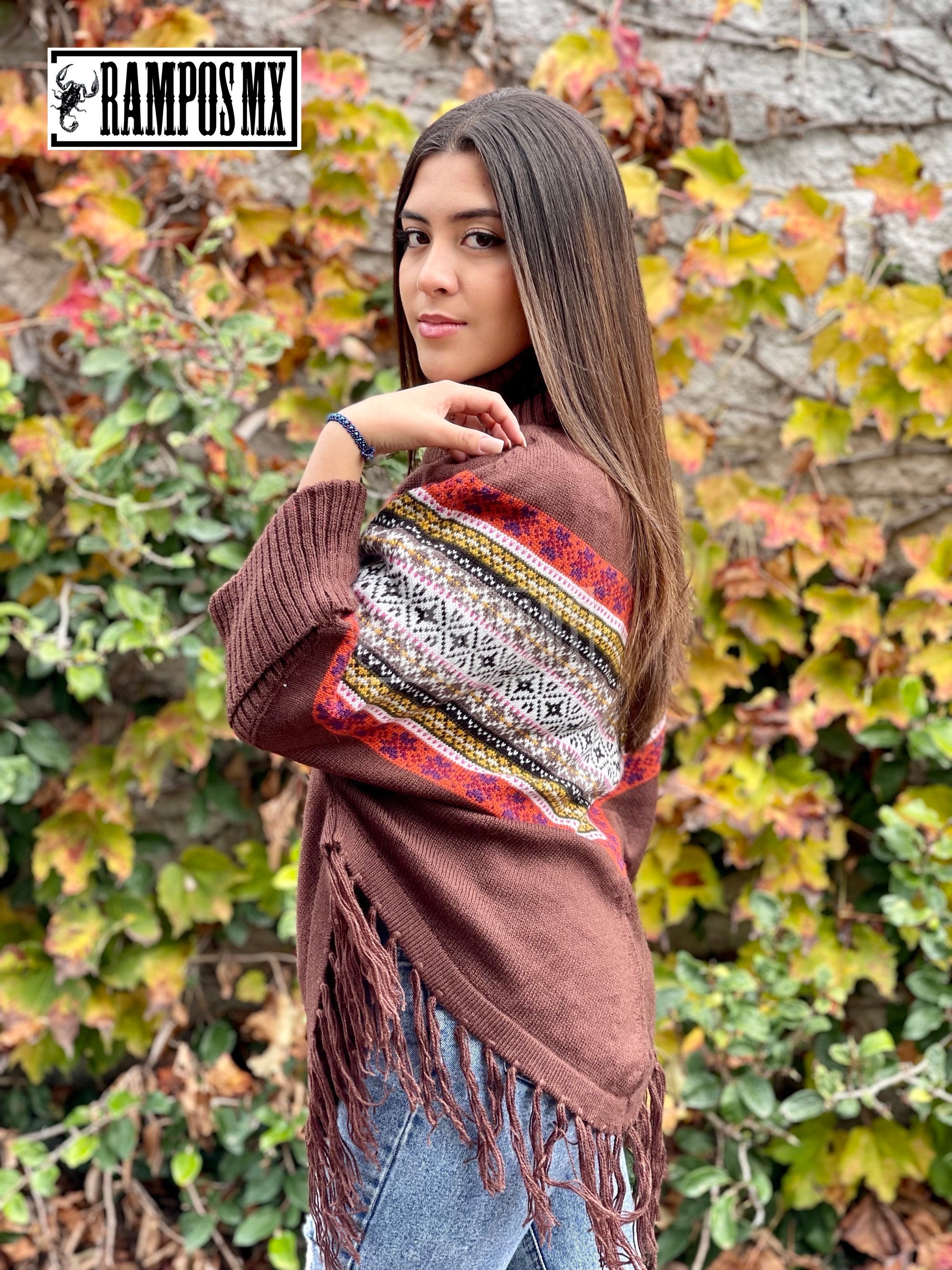 Mexican Poncho With Sleeves mexican Mañanitamexican Shawl - Etsy