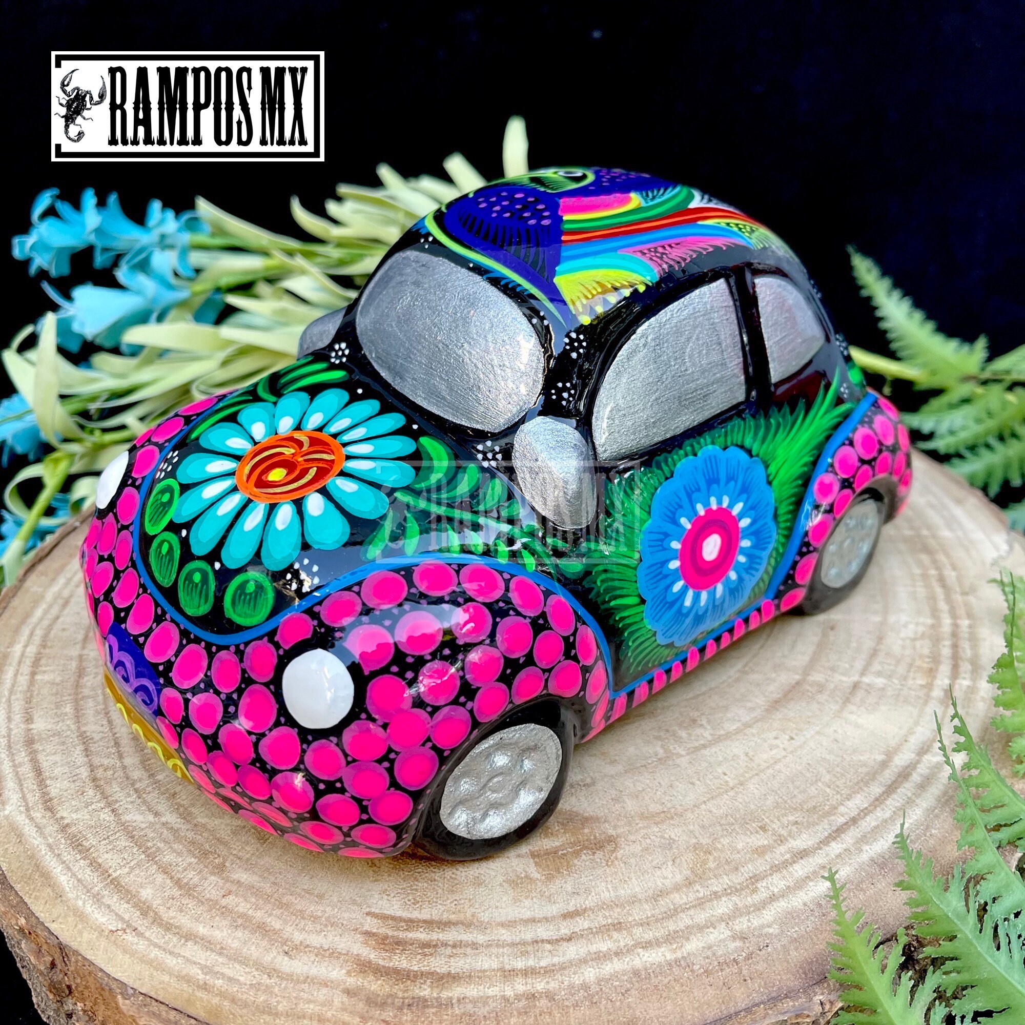 Beautiful Mexican Piggy Bank hand-painted Ceramic Piggy Coin - Etsy
