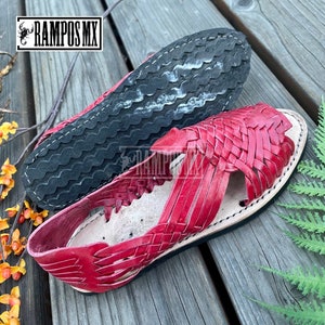 Womens Mexican Handmade Leather Pachucos Sandals, Mexican Huaraches ...