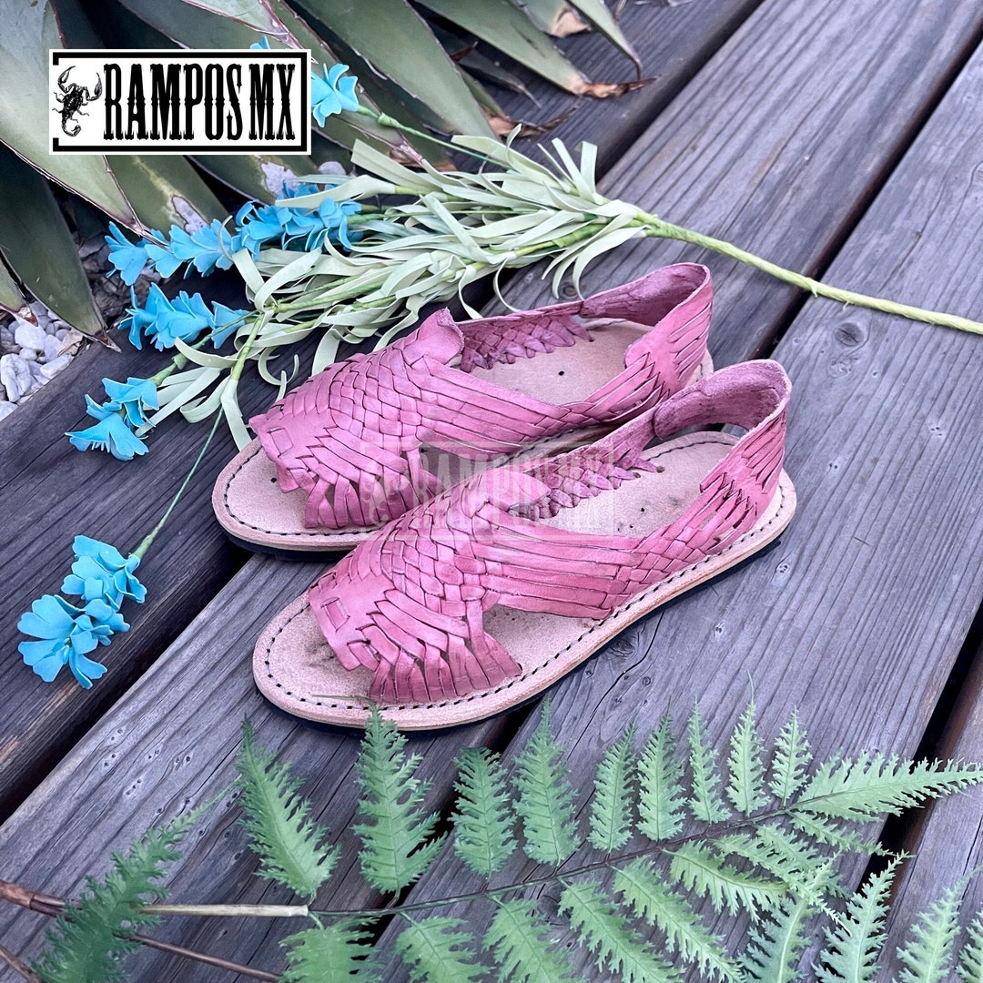Womens Mexican Handmade Leather Pachucos Sandals, Mexican Huaraches ...