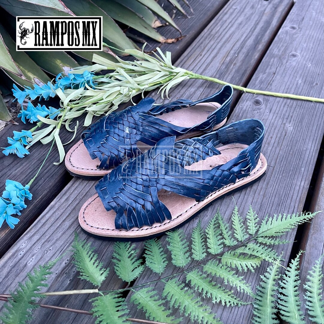 Womens Mexican Handmade Leather Pachucos Sandals, Mexican Huaraches ...
