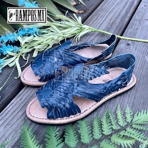 Womens Mexican Handmade Leather Pachucos Sandals, Mexican Huaraches ...
