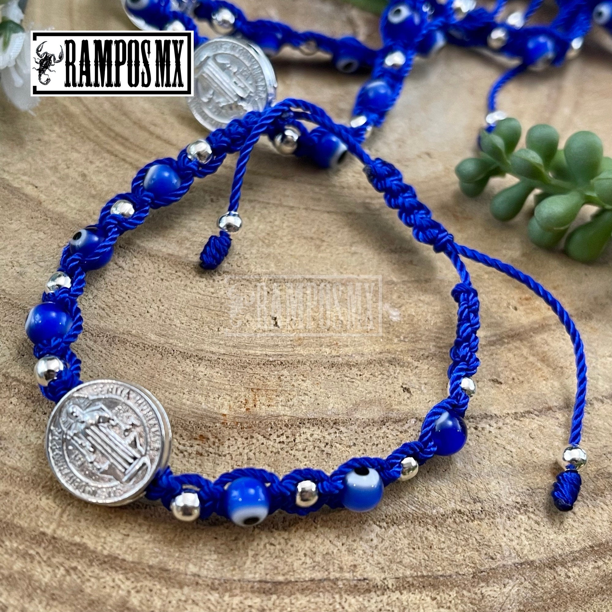 Mexican Evil Eye Adult Woven Bracelet adjustable - Etsy