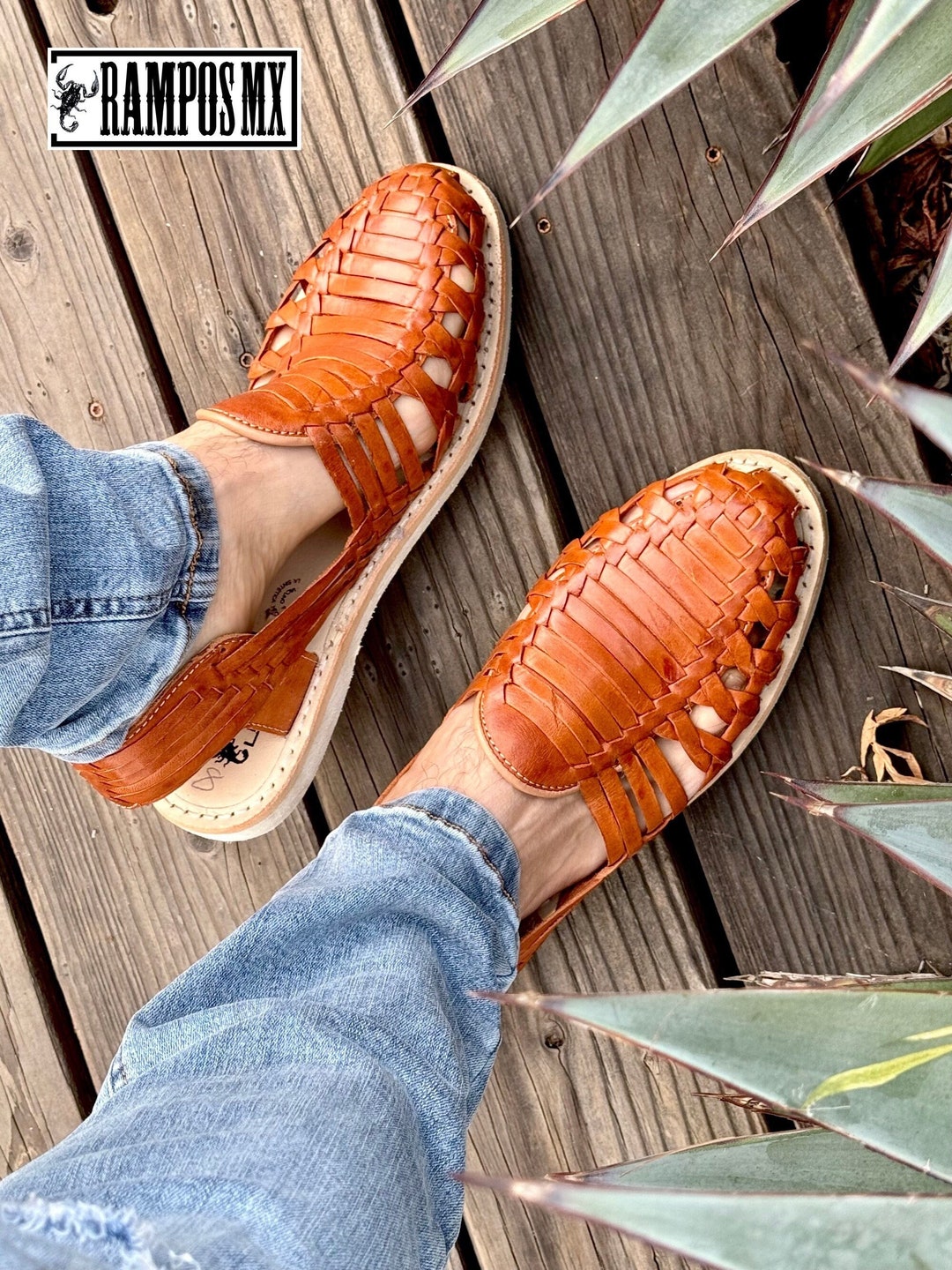 Mens Mexican Handmade Leather Sandals, Men Mexican Huaraches Mexicanos ...