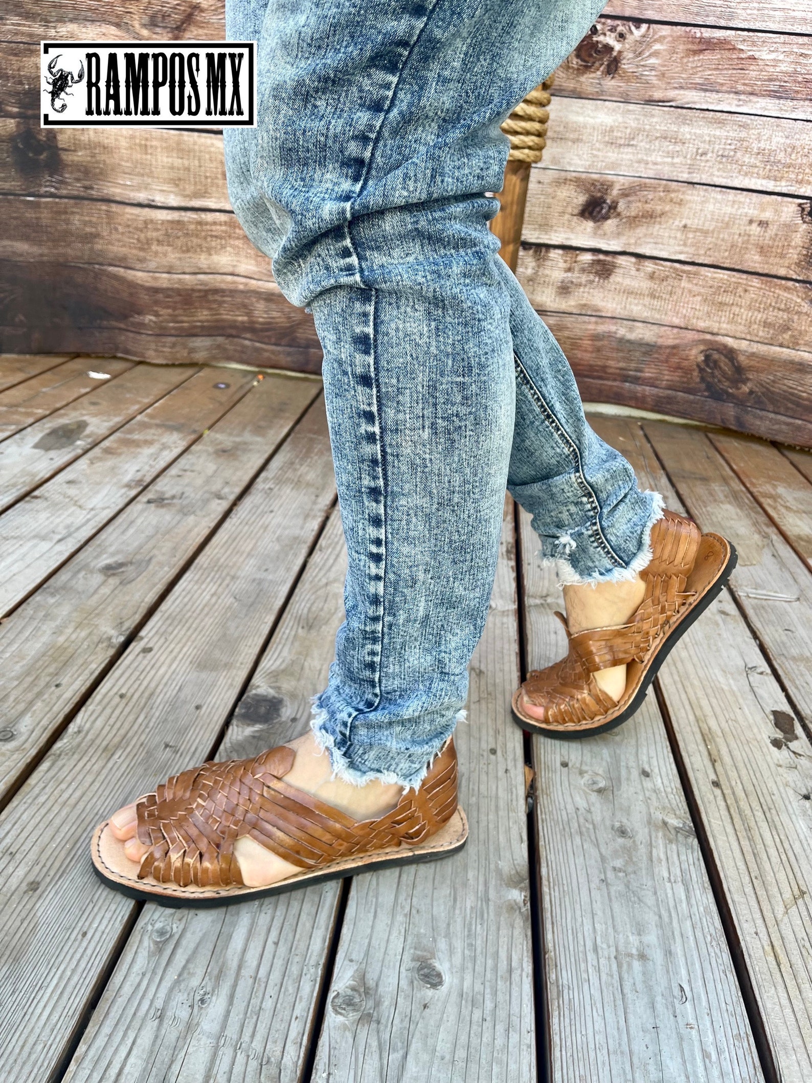Mens Mexican Handmade Leather Sandals, Men Mexican Huaraches Mexicanos ...