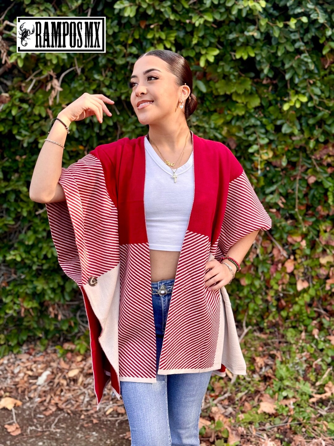 Manta Poncho Mexicana, Mañanita Mexicana, Chal Mexicano, Hermoso Abrigo ...