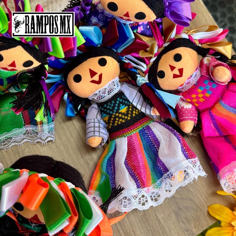 Maria Mexican Doll , Tradicional Mexican Maria Fabric Doll , Muñeca ...