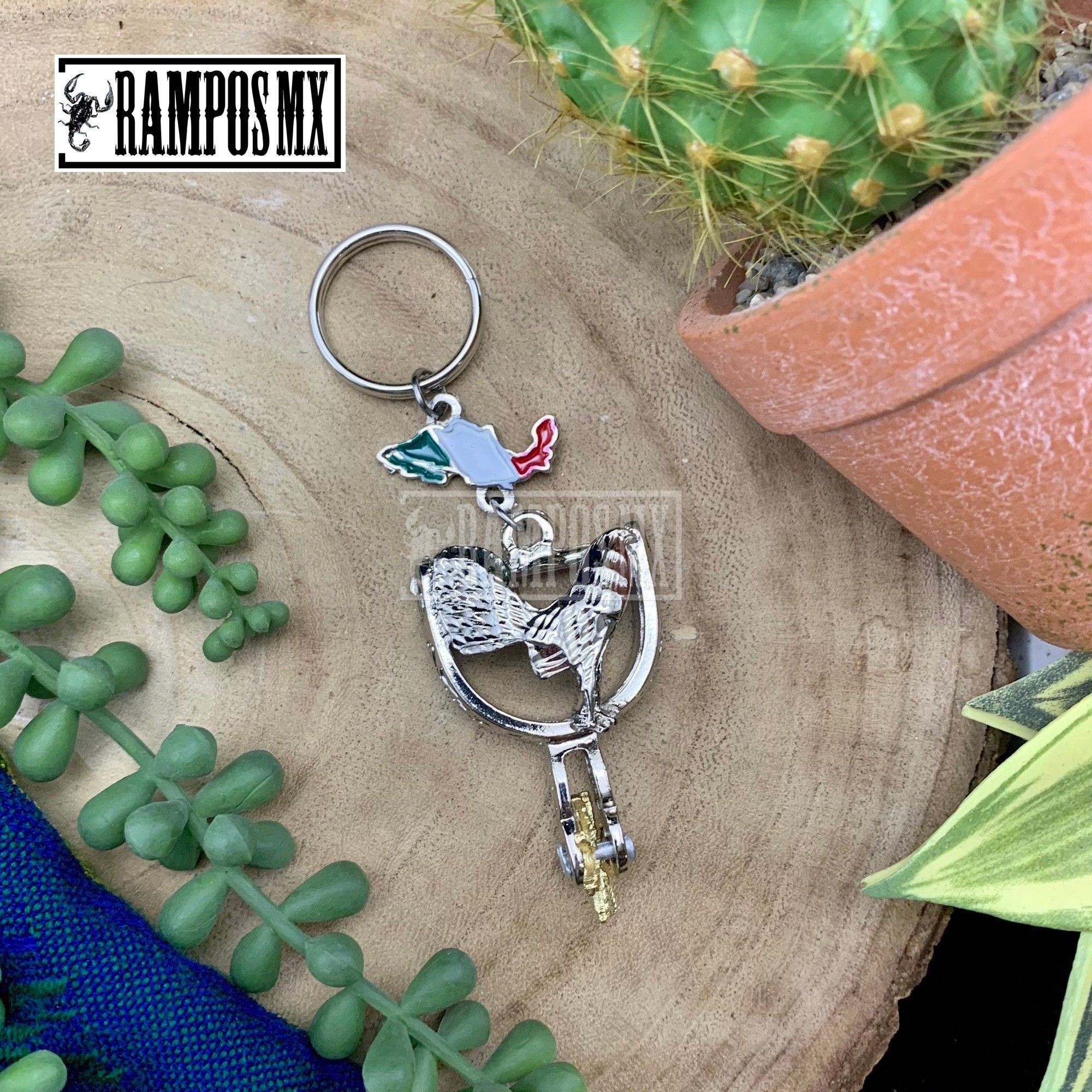 Mexican Western Rooster Hen Cowboy Spurs Rodeo Metal Key - Etsy