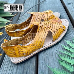 Womens Mexican Handmade Leather Pachucos Sandals, Mexican Huaraches ...