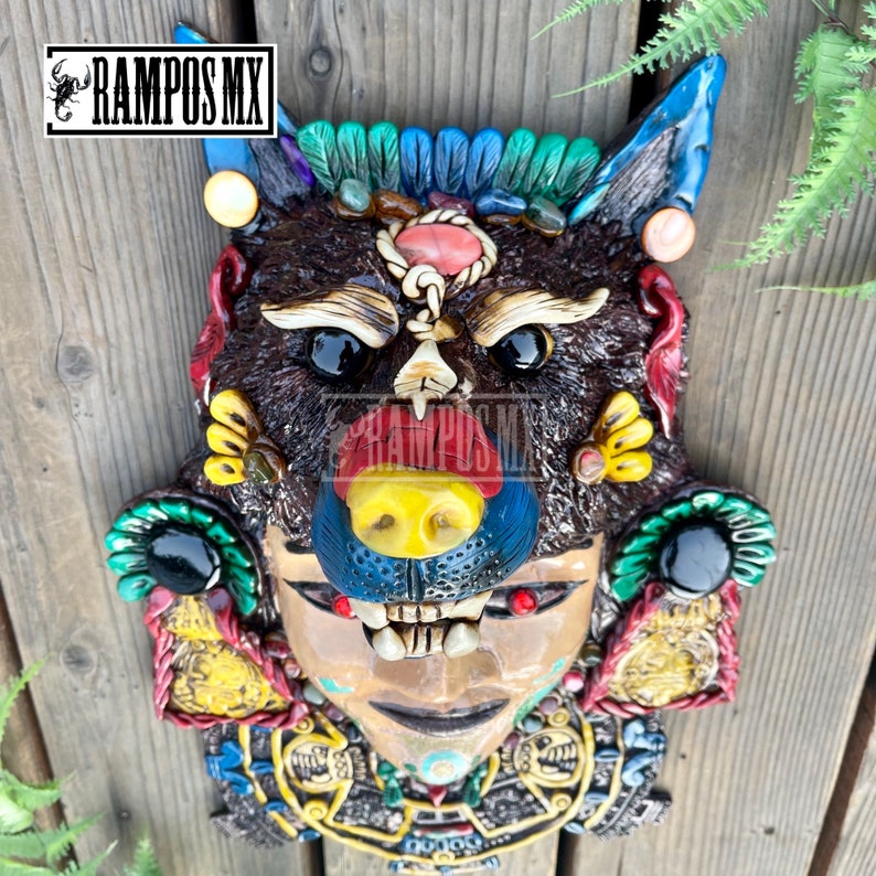 Beautiful Aztec Indian Figure Wall Statue Handmade - Etsy