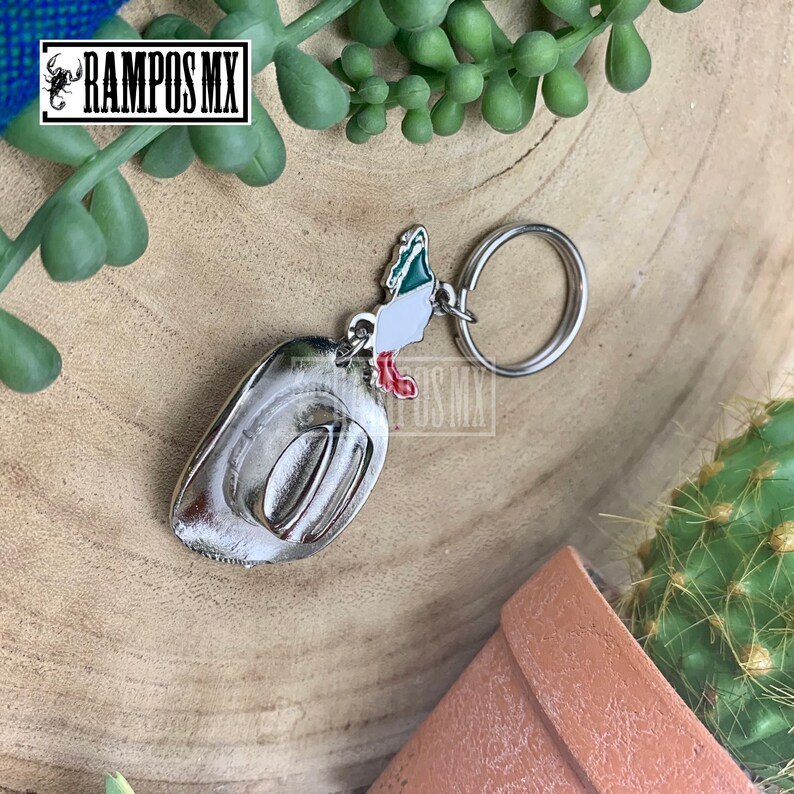 Mexican Western Cowgirl Cowboy Hat Steel Metal Key Chain - Etsy