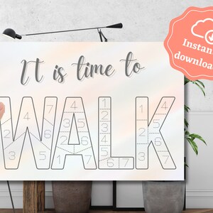 WALK Checklist Daily Tracker Activity Digital Print Planner - Etsy