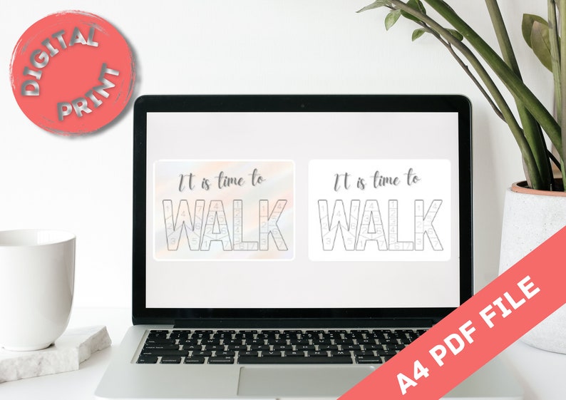 WALK Checklist Daily Tracker Activity Digital Print Planner - Etsy