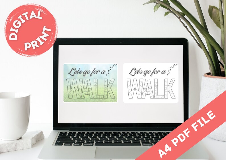 Walk Checklist Daily Activity Tracker Digital Print Planner - Etsy