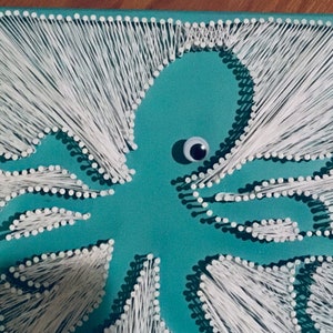 String Art Octopus - Negative Space - Etsy
