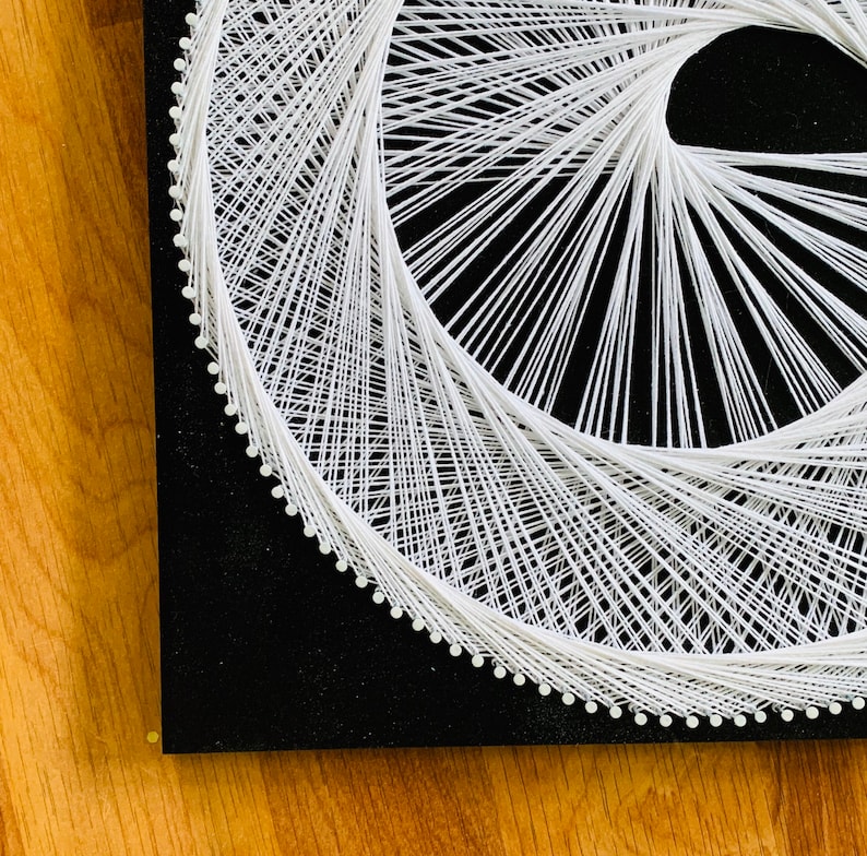 Homemade String Art - White Mandala - Etsy