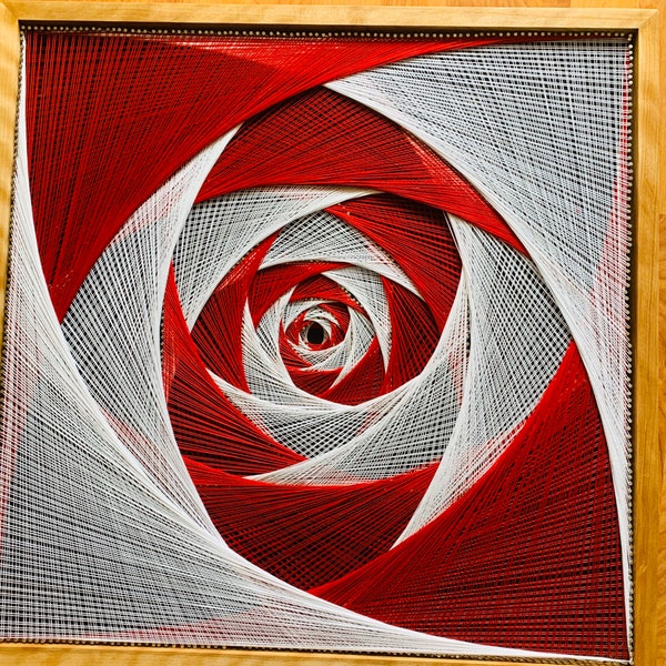 Red String Art - Etsy
