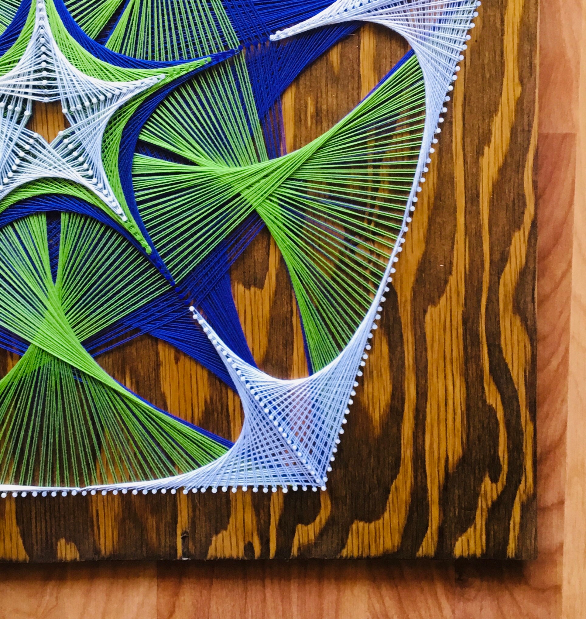 Colorful Pentagon String Art Wall Hanging - Etsy