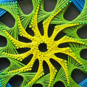 Homemade String Art - Pinwheel Inspired - Etsy