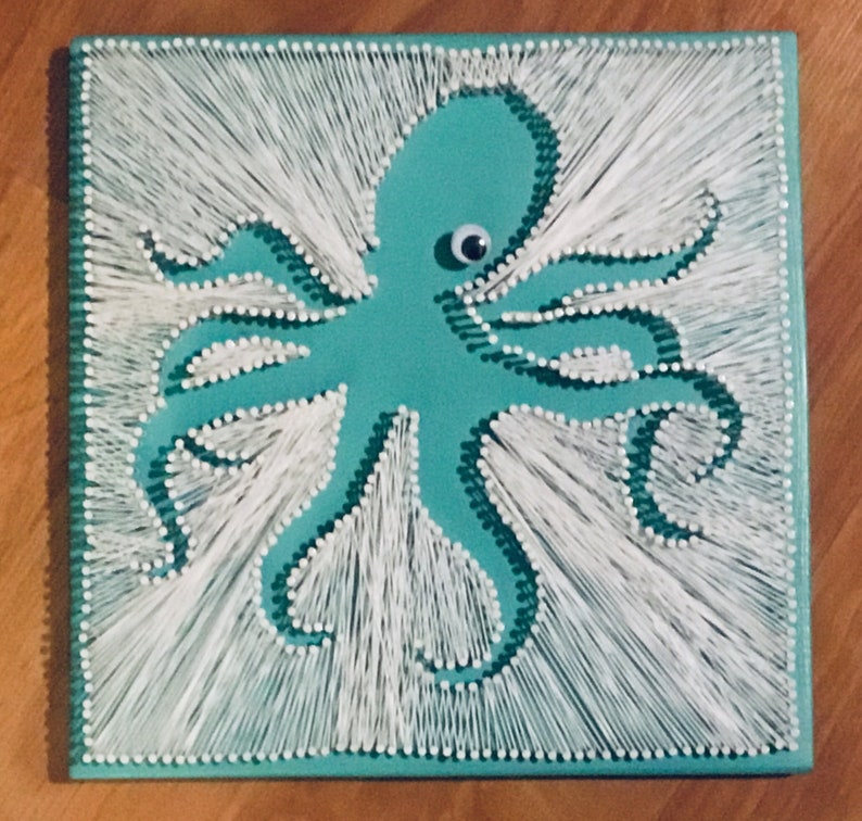 String Art Octopus Negative Space - Etsy