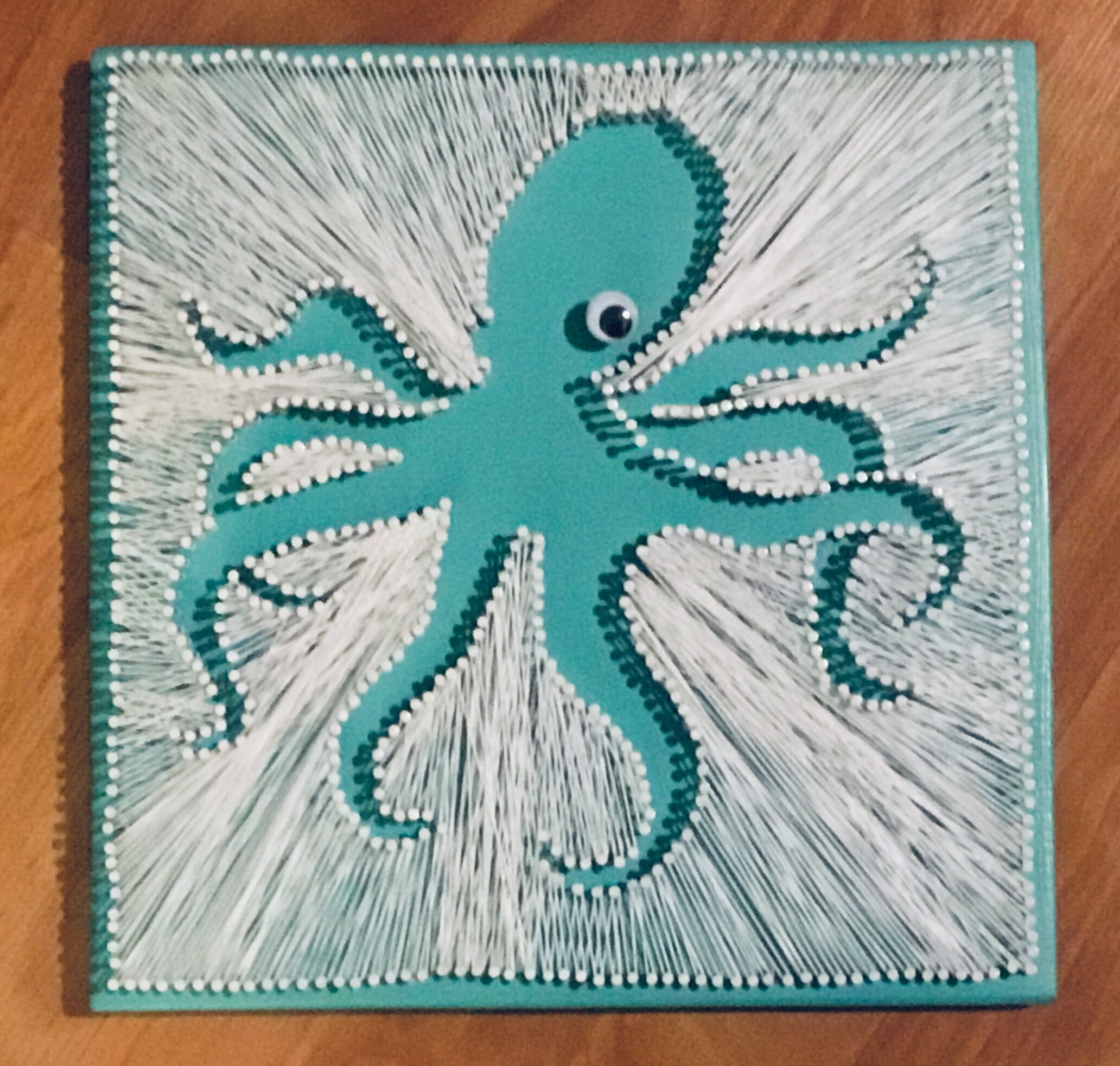 String Art Octopus - Negative Space - Etsy
