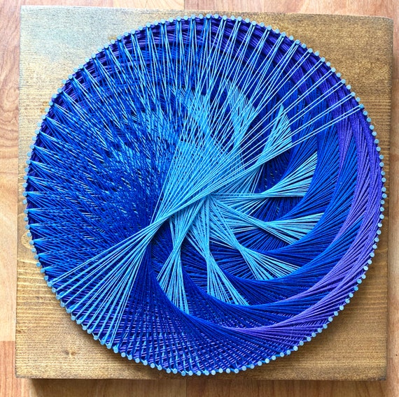 Dark to Light Homemade String Art Dark Purple Light Purple - Etsy