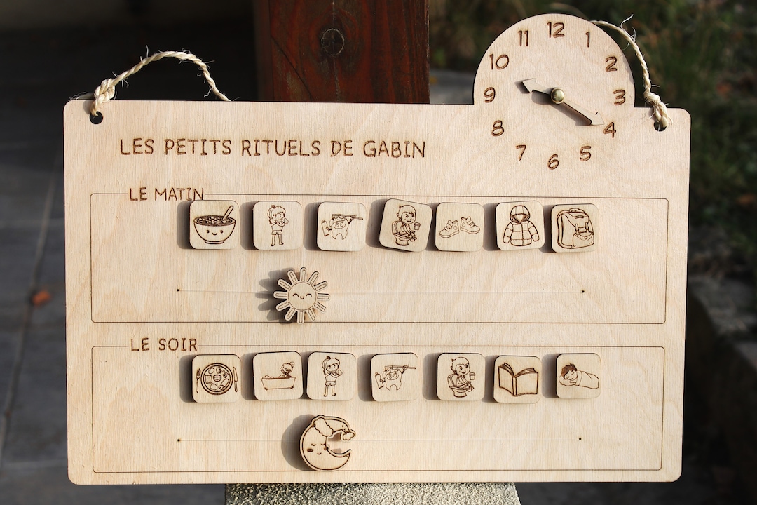 Tableau de routine enfant personnalisé - Etsy France